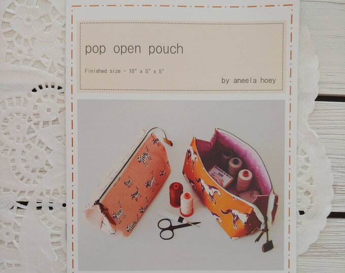 Pop Open Pouch - Paper Pattern by Aneela Hoey - Etsy
