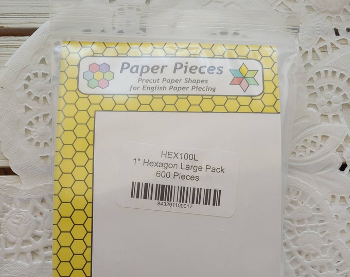 1 Inch Hexagon Papers From Paper Pieces 600 Count - Etsy