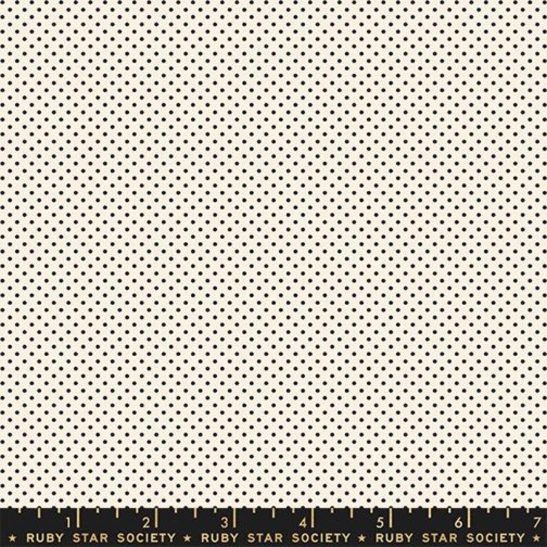 Mini Dot Black on Natural From Catnap Collection by Alexia Abegg for ...
