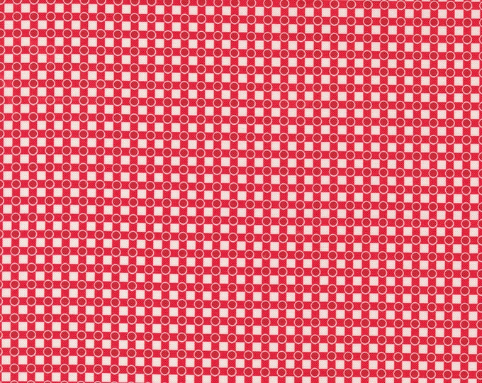 Dotted Check Red From Story Time Collection by American Jane for Moda ...