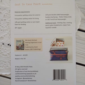 Just in Case Pouch Paper Pattern by Aneela Hoey - Etsy