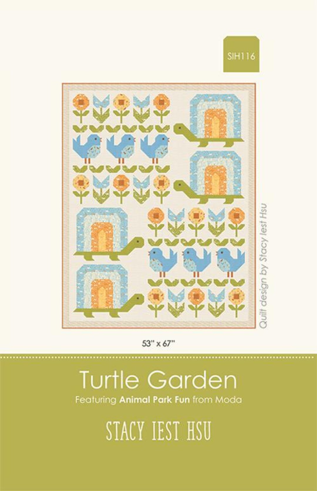 Turtle Garden Sampler Quilt Pattern by Stacy Iest Hsu for Moda Fabrics ...