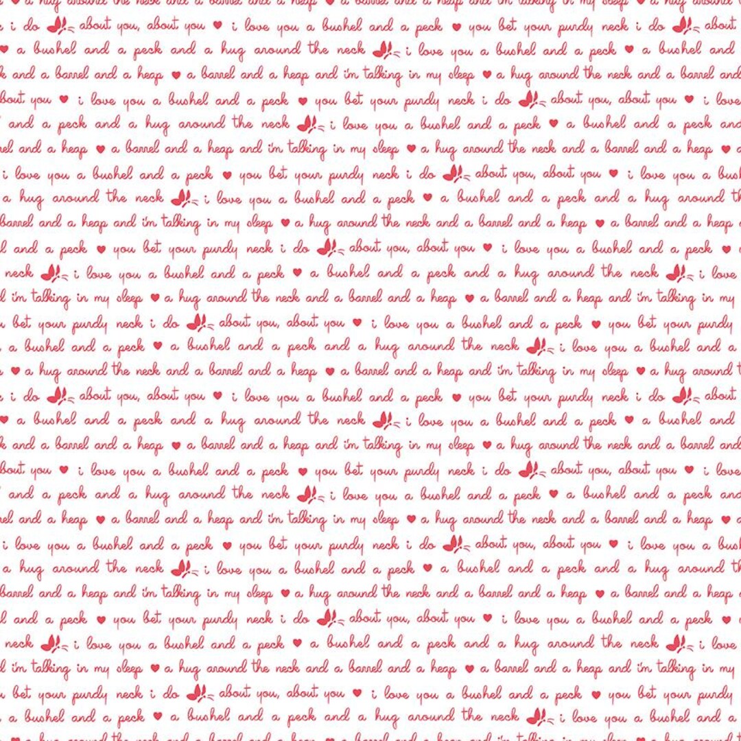 Text White From Love Notes by Lindsay Wilkes for Riley Blake Designs - Etsy