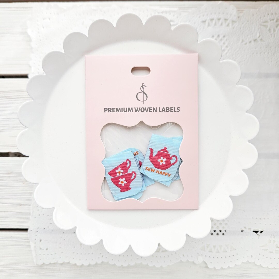 Premium Woven Labels "tea Time" by Minki Kim - Etsy