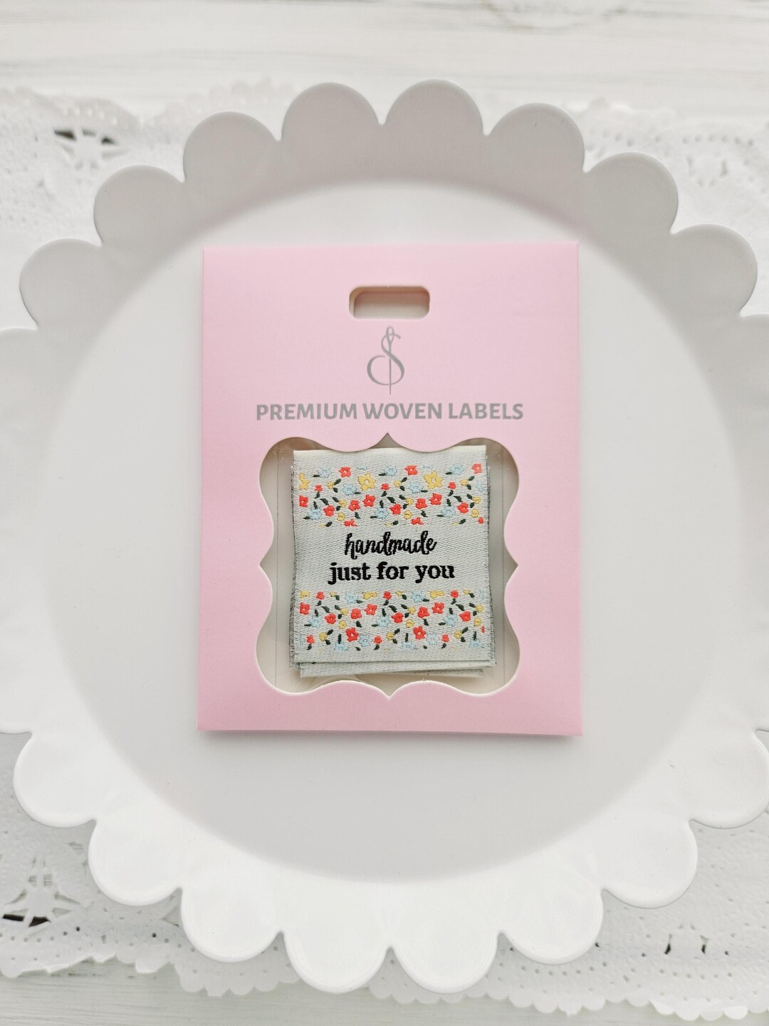 Premium Woven Labels "flower Bed" by Minki Kim - Etsy