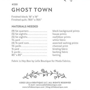 Ghost Town Quilt Pattern by Lella Boutique for Moda Fabrics - Etsy