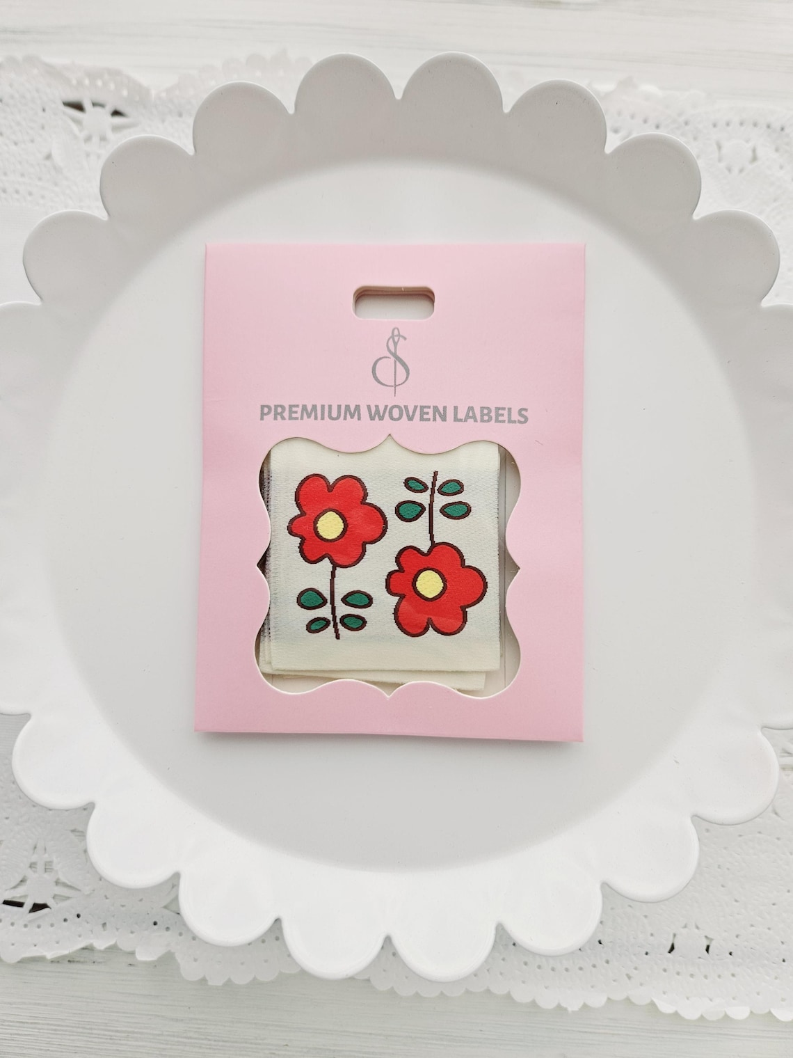Premium Woven Labels "camellia" by Minki Kim - Etsy