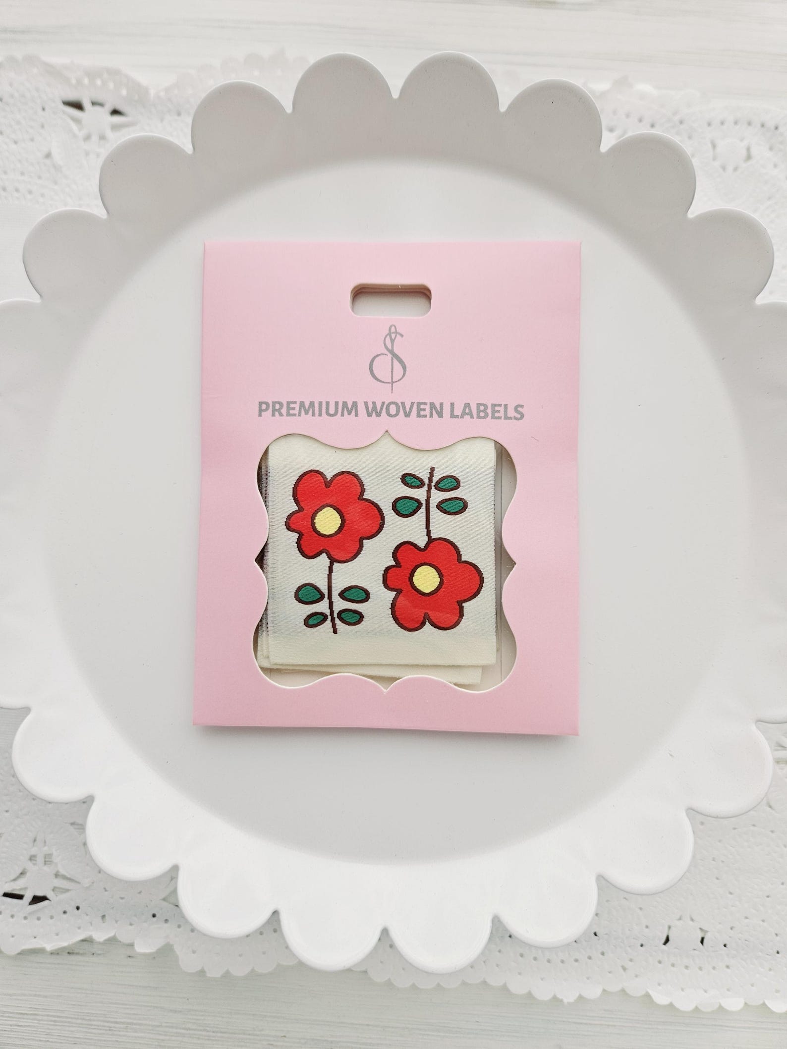 Premium Woven Labels "camellia" by Minki Kim - Etsy