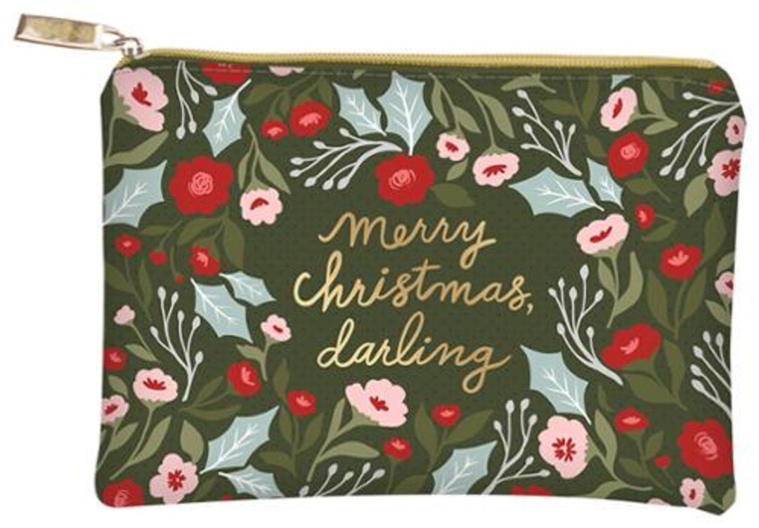 Merry Christmas Darling Glam Bag Pouch by Lella Boutique for Moda ...