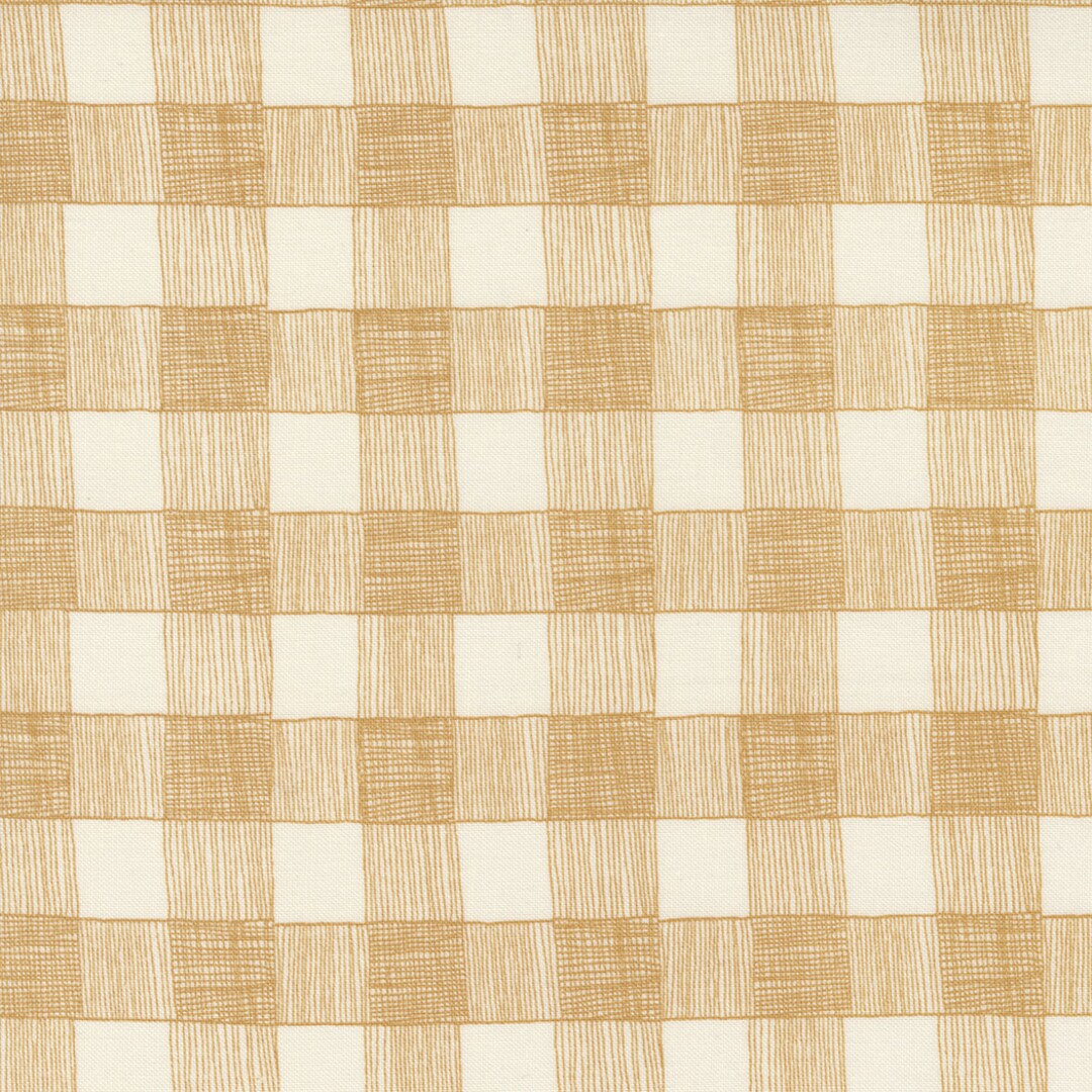Hand Drawn Plaid Sunshine Bronze From Birdsong Collection by Gingiber ...