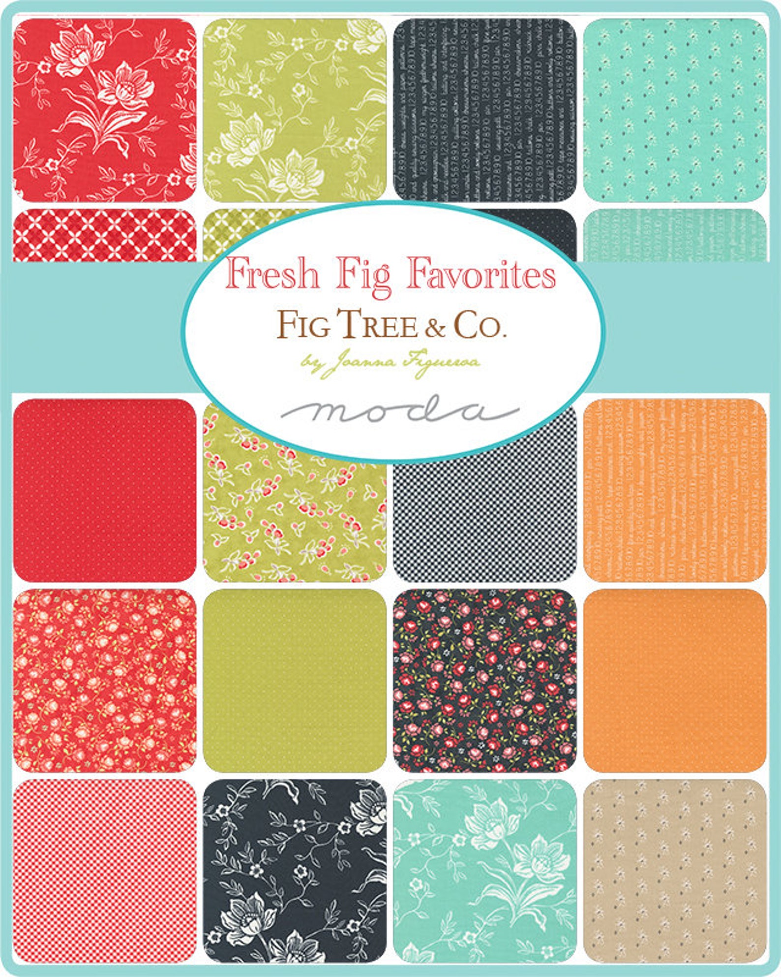 Fresh Fig Favorites Charm Pack by Fig Tree & Co for Moda - Etsy