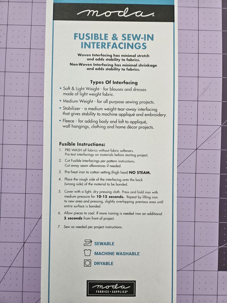 MI 101 Fusible Soft Woven 22