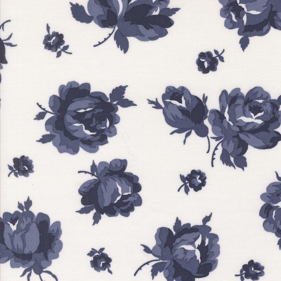 Rosie Cream Navy From Summertime Collection by Camille Roskelley for ...