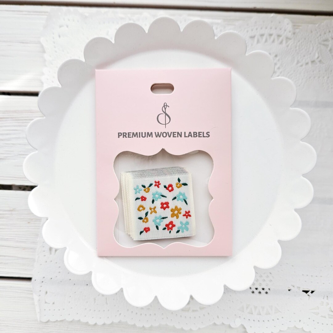 Premium Woven Labels "fleur" by Minki Kim - Etsy