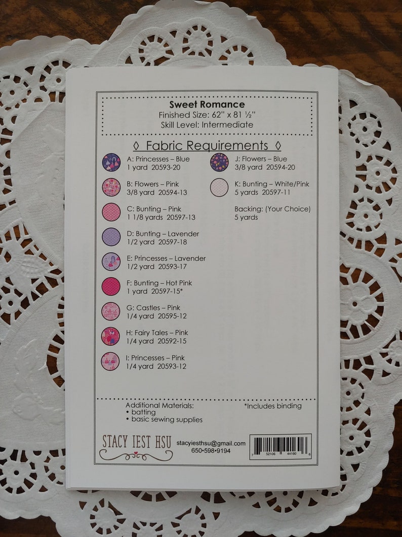 Sweet Romance Quilt Pattern by Stacy Iest Hsu for Moda Fabrics | Etsy