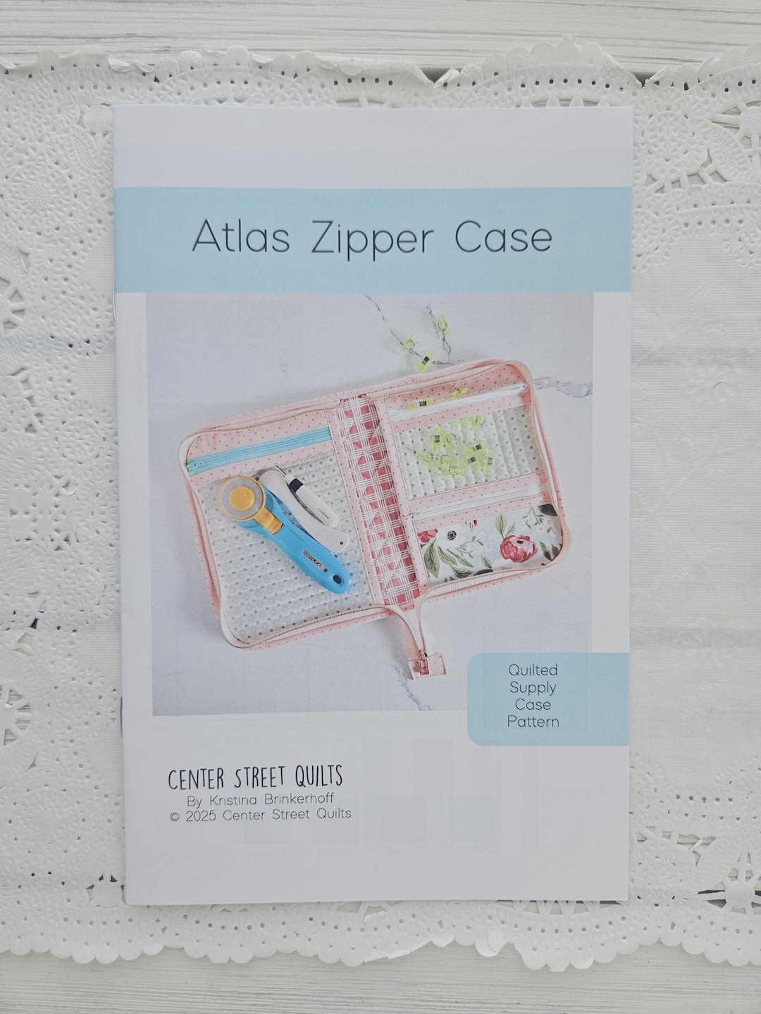 Atlas Zipper Case - Paper Pattern by Kristina Brinkerhoff of Center ...
