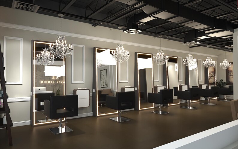 Salon Interior Design 3D Visualization,beauty Spa Layout Planning - Etsy