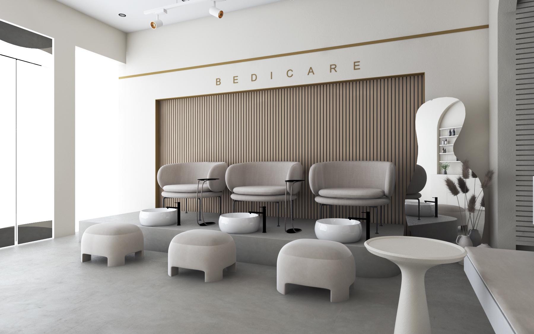 Salon Interior Design 3D Visualization,beauty Spa Layout Planning - Etsy