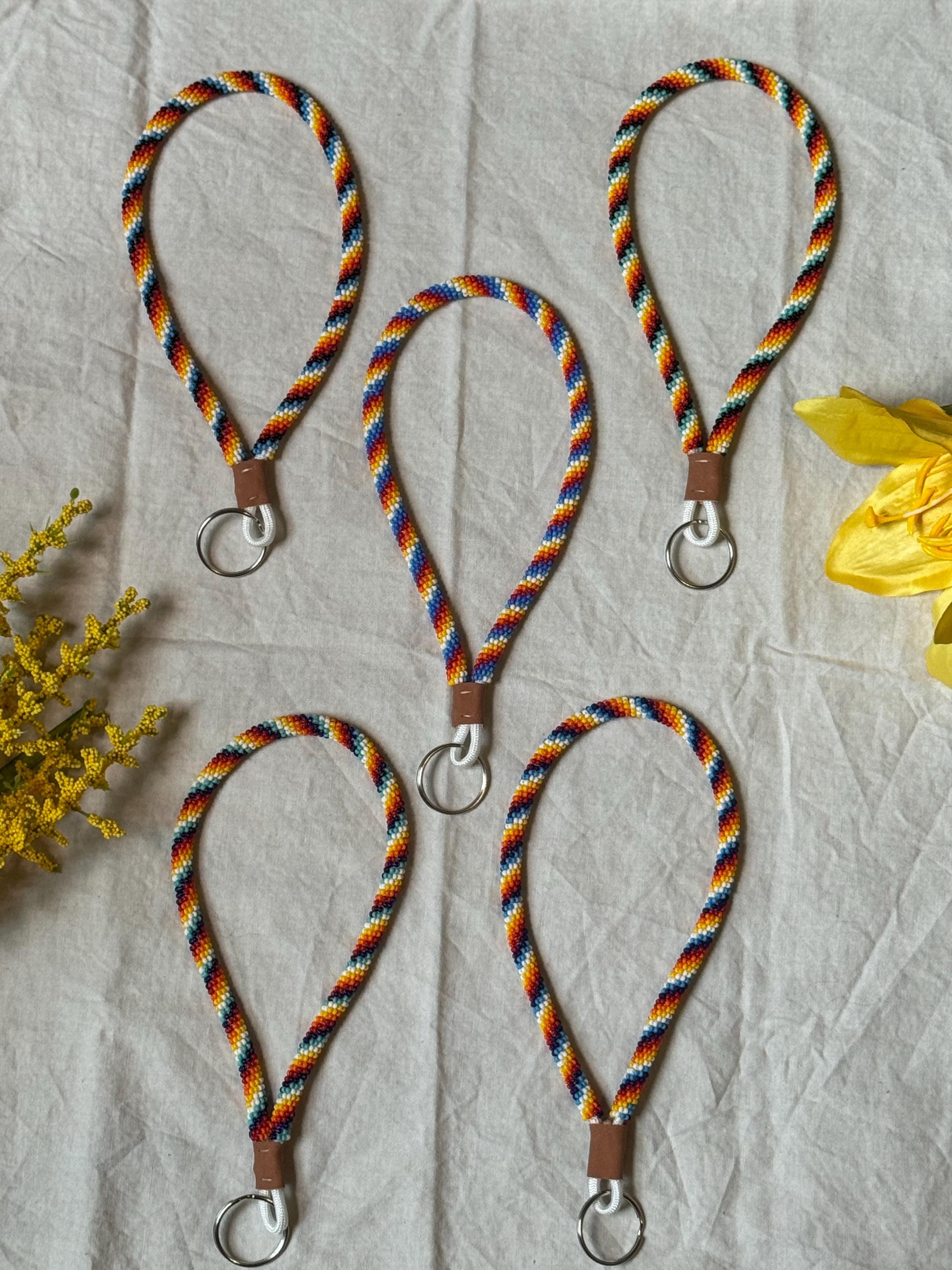 Rainbow Beaded Wristlets | Indigenous Made - Etsy