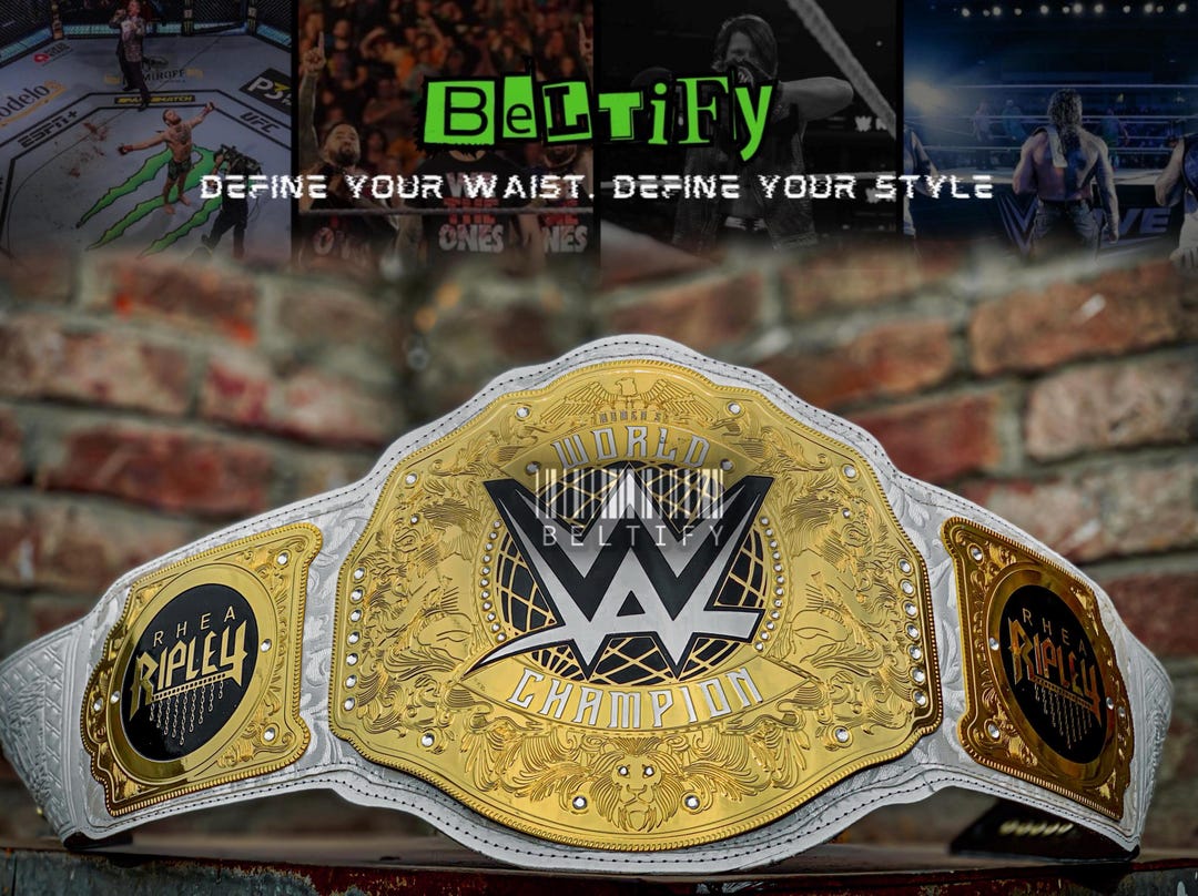 Women's World Heavyweight Rhea Ripley Championship Title Belt 2-4mm ...