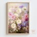 Cosmos Flower Poster, Summer Flower Print, Pastel Flower Bouquet ...