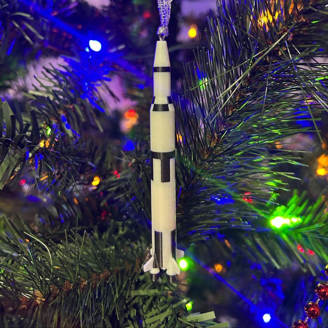 Nasa's Apollo Saturn V 3D Printed Christmas Ornament - Etsy
