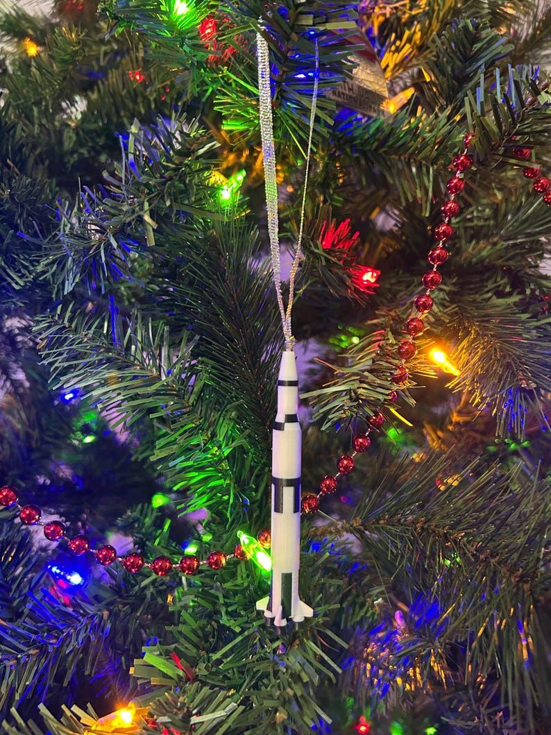 Nasa's Apollo Saturn V 3D Printed Christmas Ornament - Etsy