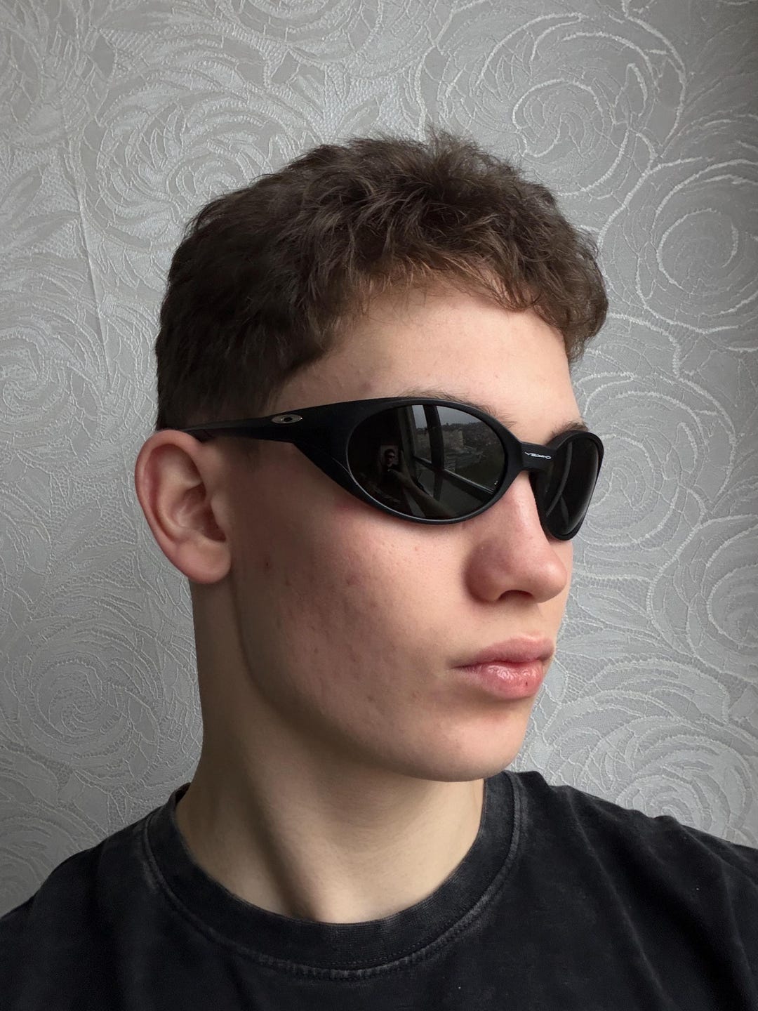 Oakley Eye Jacket Redux Polarized Sunglasses Black - 90s Running Y2K ...