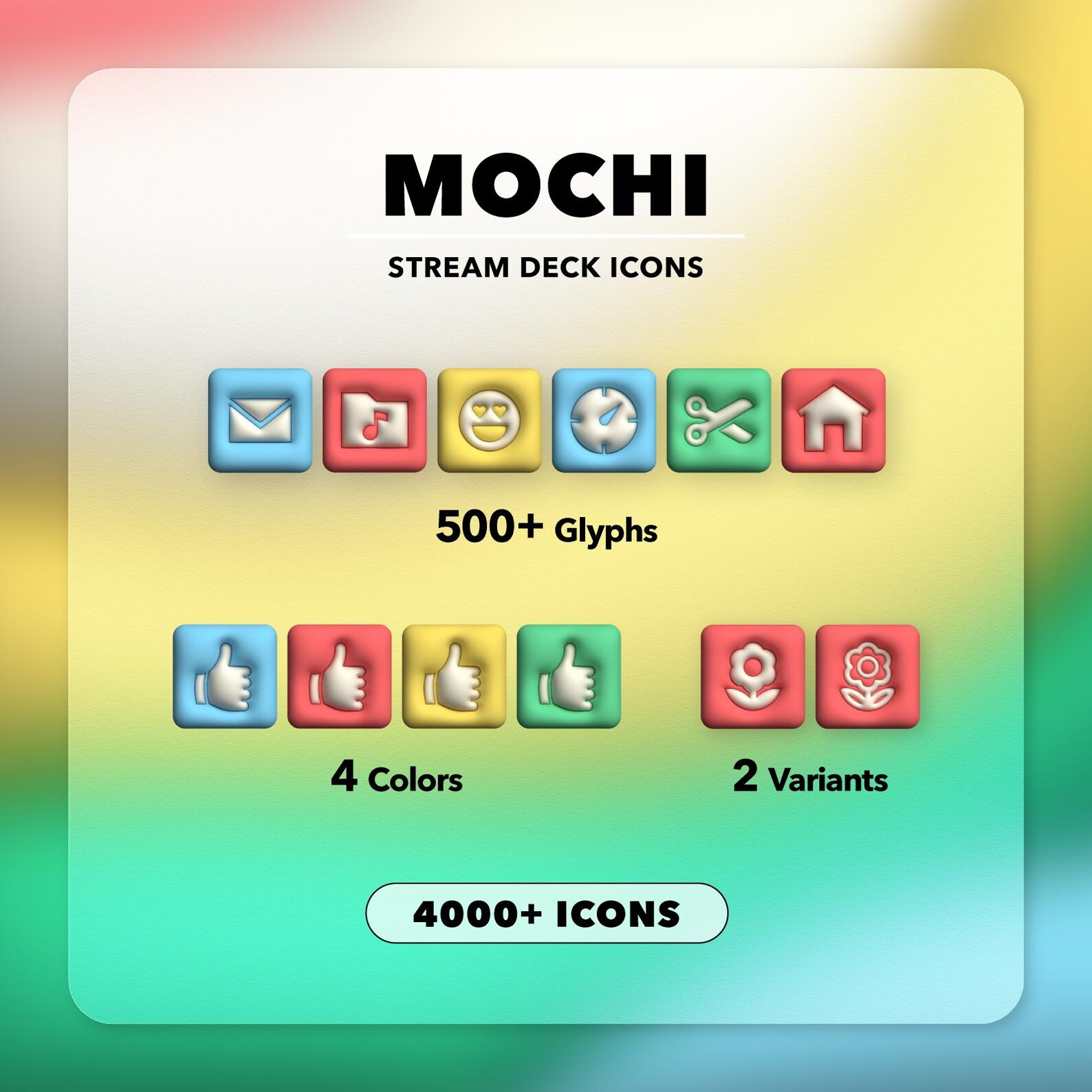 Stream Deck Icons | Mochi | Streaming Assets | Elgato | Twitch ...