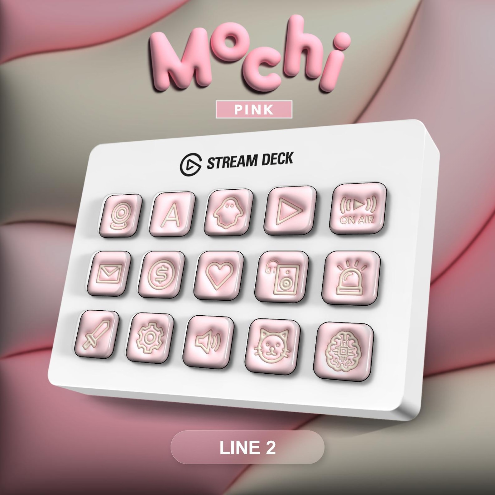 Stream Deck Icons | Mochi - Pink | Streaming Assets | Elgato | Twitch ...