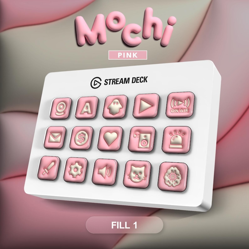 Stream Deck Icons | Mochi - Pink | Streaming Assets | Elgato | Twitch ...
