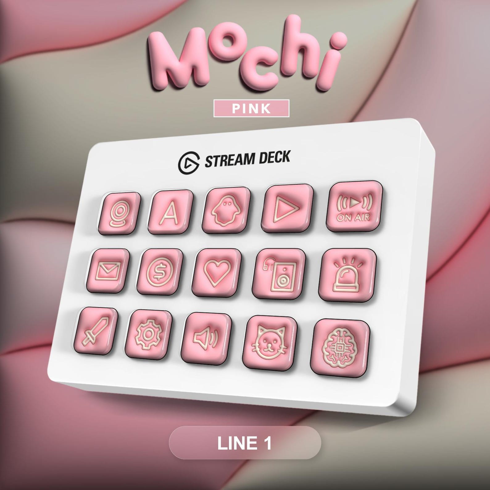 Stream Deck Icons | Mochi - Pink | Streaming Assets | Elgato | Twitch ...