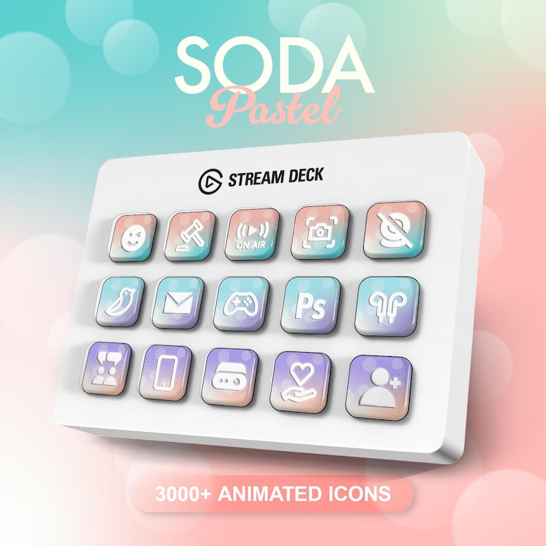 Stream Deck Animated Icons | Soda Pastel | Stream Deck Icons ...