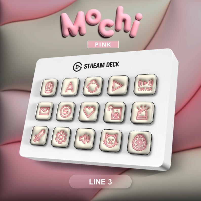 Stream Deck Icons | Mochi - Pink | Streaming Assets | Elgato | Twitch ...