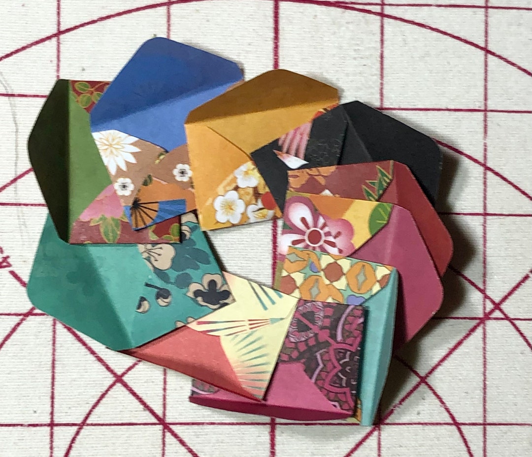 Mini Tiny Small 25 Miniature Envelopes Made From Origami Paper Japanese ...
