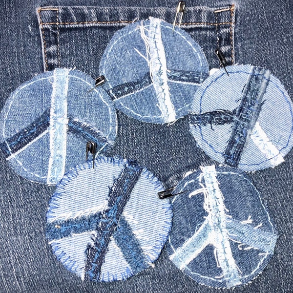Jeans Patch BOHO FLOWER Denim Boho Hippie Flower Patches Handmade ...