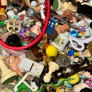 Vintage and Odd Trinkets, Crow Confetti, Mystery Scoop, Trinket Scoops ...