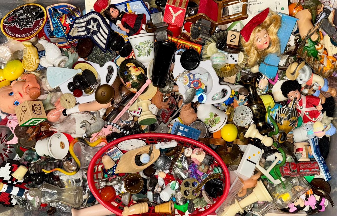 Vintage and Odd Trinkets, Crow Confetti, Mystery Scoop, Trinket Scoops ...