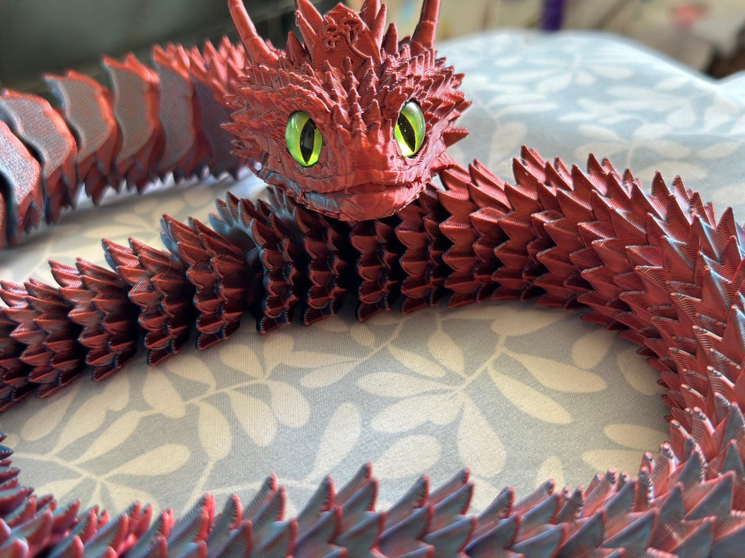 3D Printed Flexi Snake 3 Different Sizes - Etsy