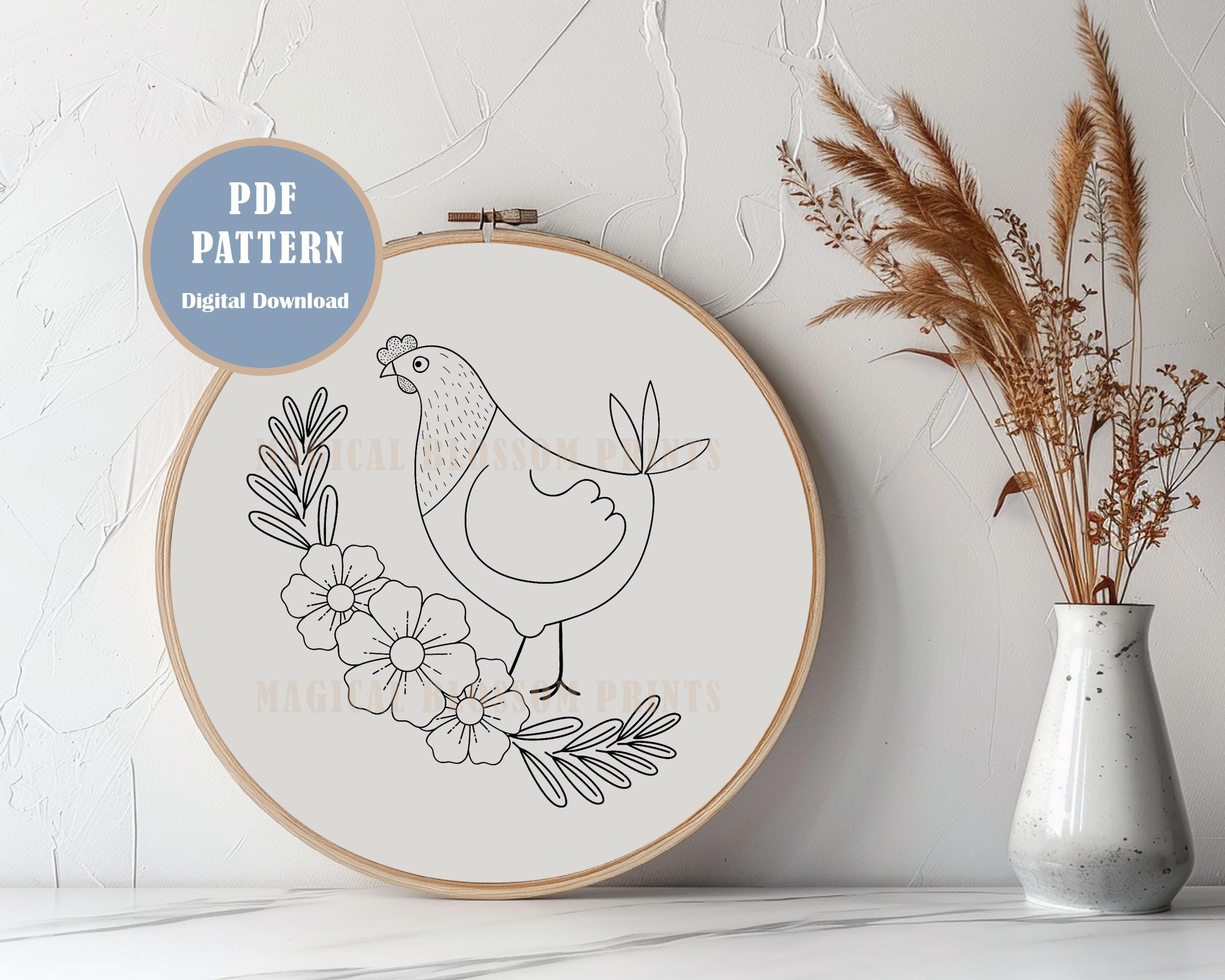 Animal & Floral Hand Embroidery Designs Bundle (PDF Pattern) - Etsy