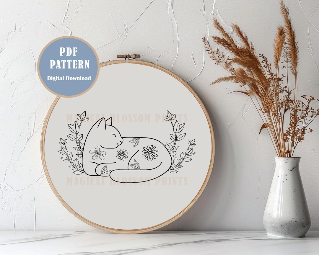 Animal & Floral Hand Embroidery Designs: Spring Pattern Bundle (PDF) - Etsy