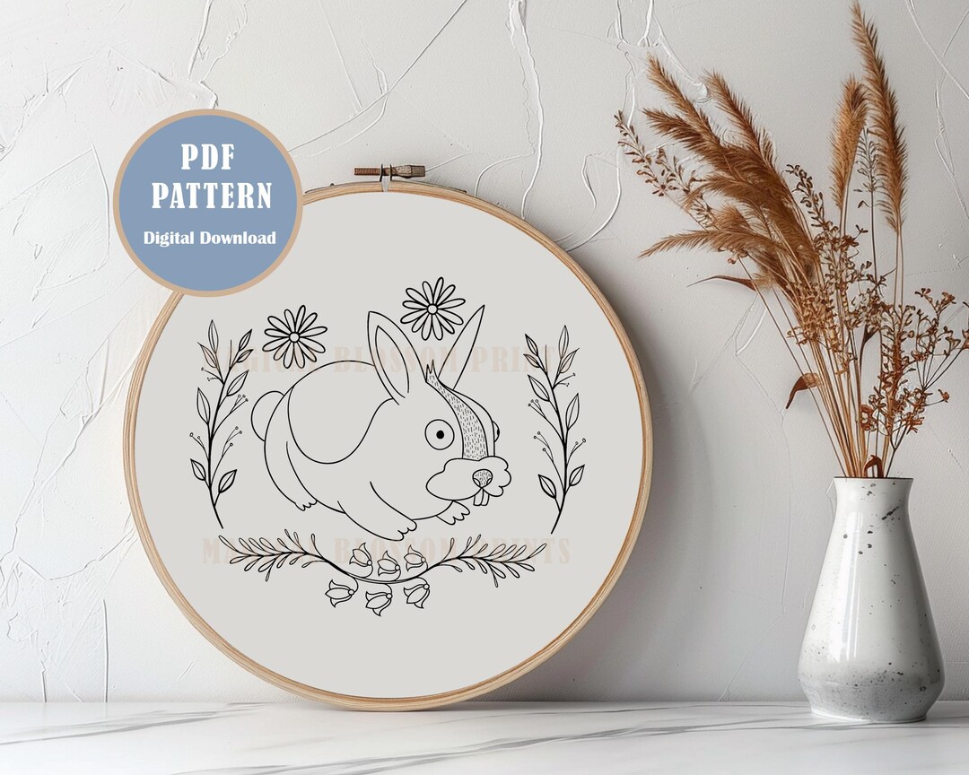 Floral Animal Hand Embroidery Pattern Bundle (PDF Pattern) - Etsy