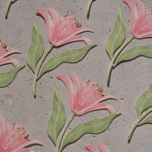 Lily Flower Name Tags | Personalized Tag | Wedding Stationery | Name ...