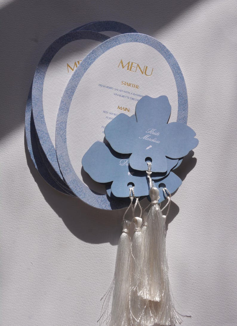 French Inspired Oval Menus | Name Tags | Wedding Stationery | Gold ...