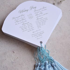 Customized Wedding Program Paper Fans, Printed Wedding Fans, Fans With ...