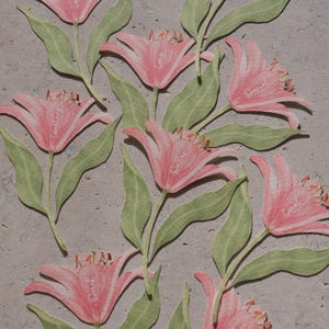 Lily Flower Name Tags | Personalized Tag | Wedding Stationery | Name ...