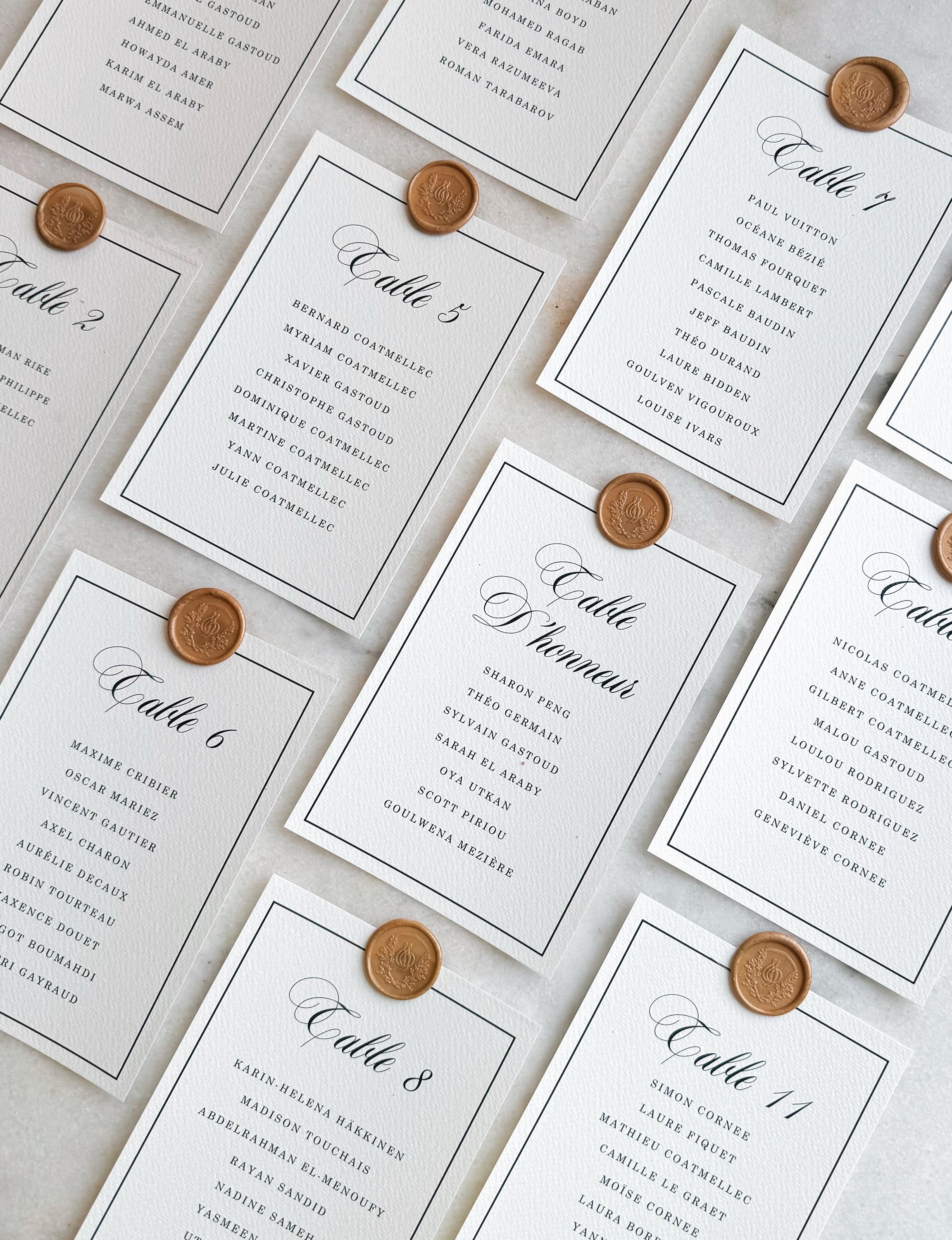 Wax Sealed Name Tags, Wedding Tags, Table Name Tags, Premium Label Tags ...