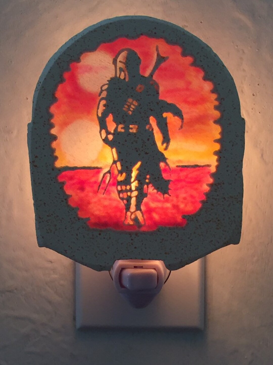 Mandalorian Inspired Large 4 Watt Night Light With On/off Switch - Etsy