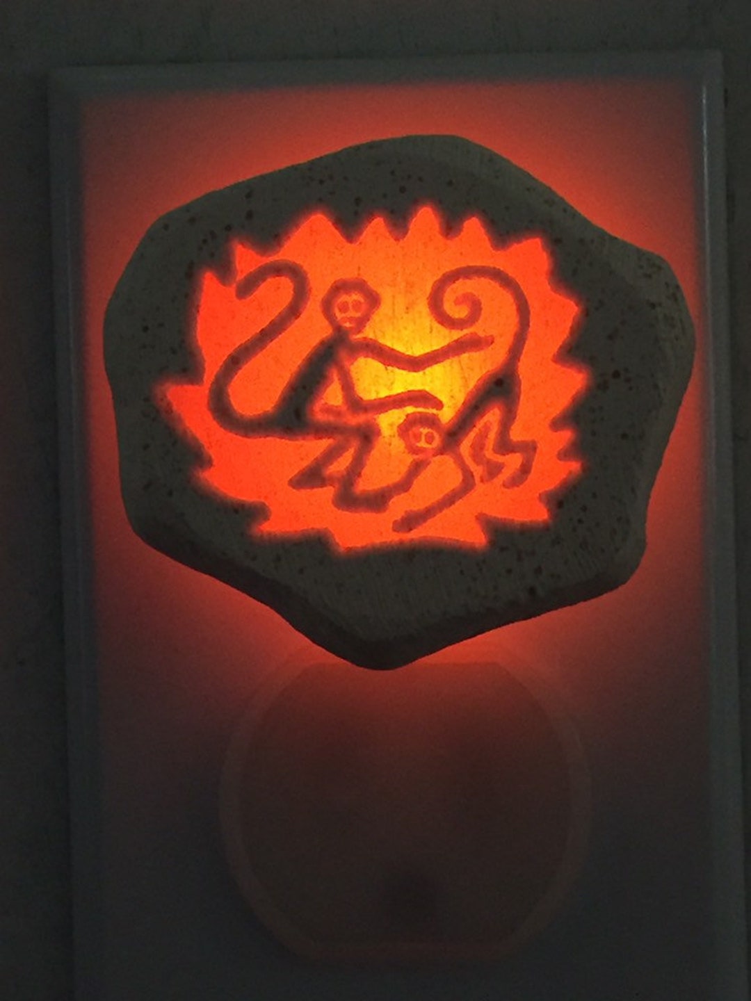 Two Monkeys Small 1/3 Watt Neon-light Night Light - Etsy