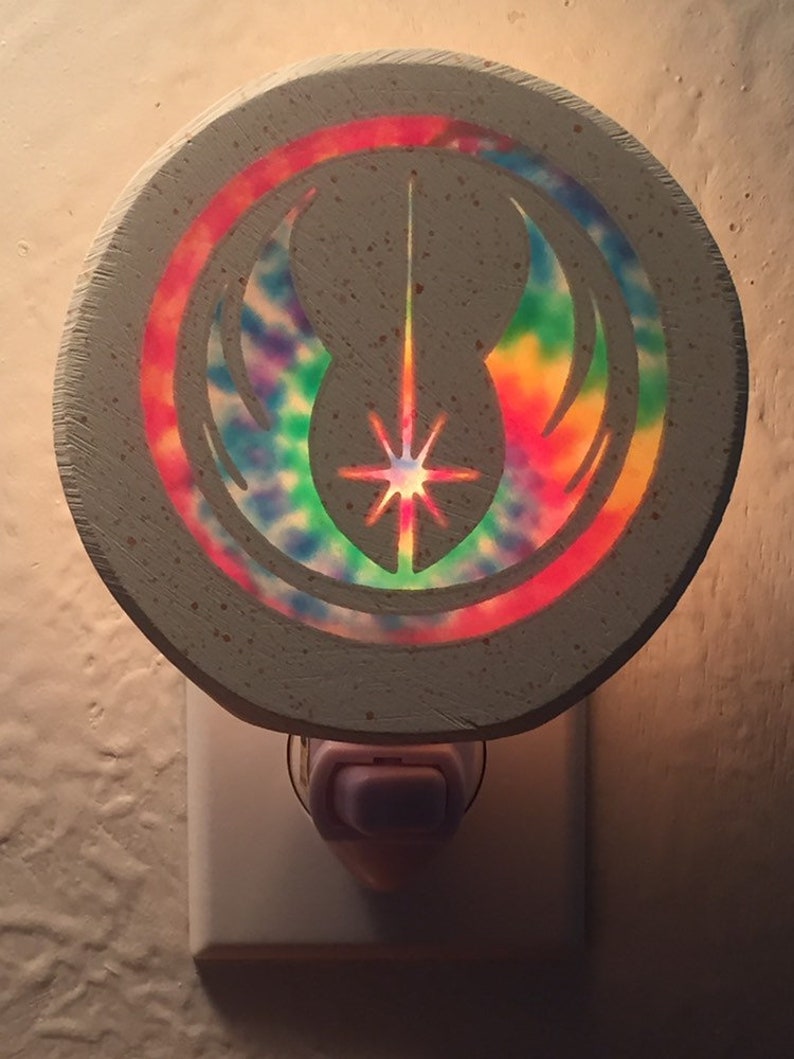 Jedi Symbol Tie Dye Style Large 4 Watt Night Light With On/off - Etsy